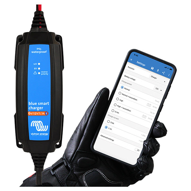 Victron Power Sports Smart Charger - 6V/12V 1.1A SLA/LifePo4 IP65 | Joe ...
