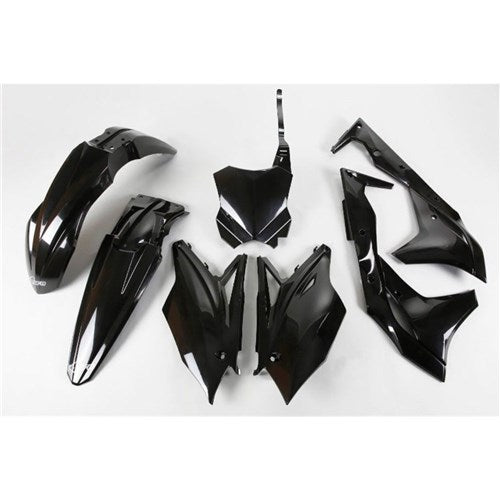 UFO KAWASAKI PLASTICS KIT KX250F 17 BLK (WILL BECOME KAKIT224FE001 ...