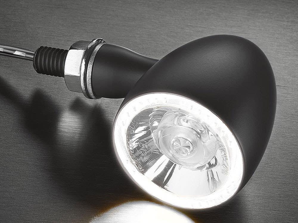Bullet 1000 PL LED Turn Signal - Amber Turn - White Running Light - Bl ...