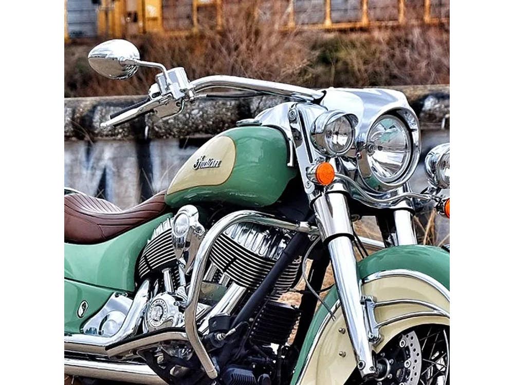 Klock Werks Prairie Handlebar - Chrome. Fits Indian Chief, Vintage, Da ...